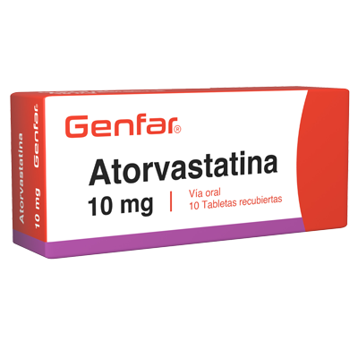 ATORVASTATINA GENFAR 10 MG - PLM